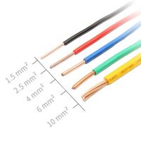 China CCC Certified Copper Conductor PVC Insulated Electrical Wire Cable 450/750V 1.5-6mm² for sale