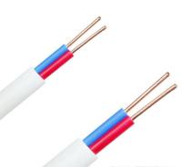 China Low Voltage Copper Conductor PVC Insulated Sheathed Flat Twin Cable 2x2.5mm² 300/500V for sale