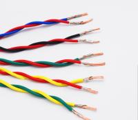 China RVS 2 Core 0.75mm PVC Twisted Pair Flexible Wire Copper Conductor Fire Alarm Cable 300V for sale