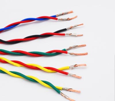 China RVS 2 Core 0.75mm PVC Twisted Pair Flexible Wire Copper Conductor Fire Alarm Cable 300V for sale