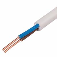 China Double Core Copper PVC Insulated Flat Electrical Wire 300/500V 450/750V for Housing Wiring for sale
