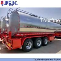 China 3 Axle 35 CBM Heated Bitumen Tank Semi Trailer for Asphalt Transport for sale