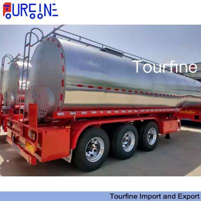 China 3 Axle 35 CBM Heated Bitumen Tank Semi Trailer for Asphalt Transport for sale