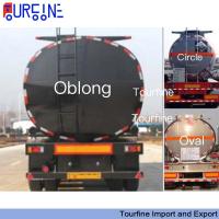 China 3 Axle 35 CBM Heated Bitumen Tank Semi Trailer for Asphalt Transport for sale