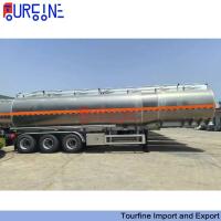 China 3 Axle 35 CBM Heated Bitumen Tank Semi Trailer for Asphalt Transport for sale