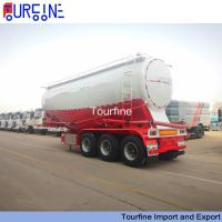 China 3 Axle 35 CBM Dry Bulk Cement Semi Trailer for Powder Material Transport for sale