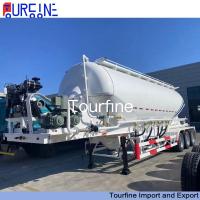 China 3 Axle 35 CBM Dry Bulk Cement Semi Trailer for Powder Material Transport for sale