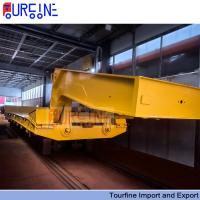 China 100 Ton Detachable Gooseneck Lowboy Trailer 4 Axle for Oversized Equipment Transport for sale