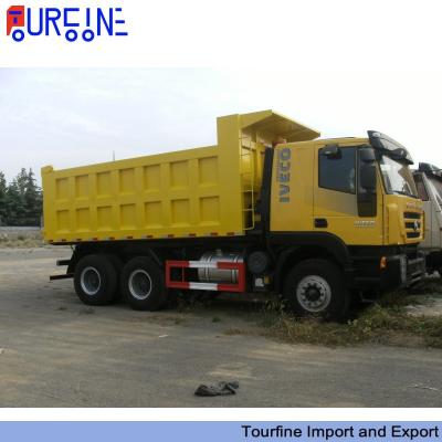 China SAIC Hongyan Genlyon Mining Dump Truck 6X4 380HP for Rock and Sand Hauling for sale