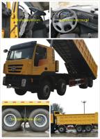 China SAIC Hongyan Genlyon Mining Dump Truck 6X4 380HP for Rock and Sand Hauling for sale