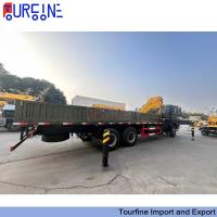 China Construction Ready Shacman 6×4 14 Ton Straight Boom Truck Mounted Crane for sale