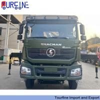 China Construction Ready Shacman 6×4 14 Ton Straight Boom Truck Mounted Crane for sale