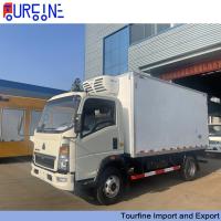 China Sinotruk HOWO 3T 5T Refrigerated Truck Heavy Duty Freezer Van for Frozen Food Cold Chain Transport for sale