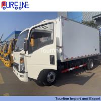China Sinotruk HOWO 3T 5T Refrigerated Truck Heavy Duty Freezer Van for Frozen Food Cold Chain Transport for sale