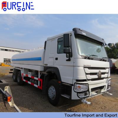 China HOWO RHD/LHD 20000L Water Tank Truck 6X4 with Aluminum Alloy Tank for sale