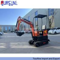 China 1 Ton 0.017cbm Mini Excavator Machine with Retractable Tracks for Construction for sale