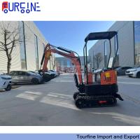 China 1 Ton 0.017cbm Mini Excavator Machine with Retractable Tracks for Construction for sale