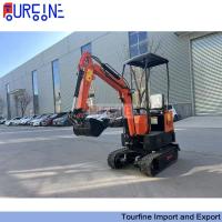 China 1 Ton 0.017cbm Mini Excavator Machine with Retractable Tracks for Construction for sale