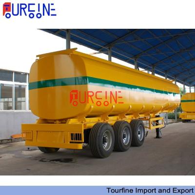 China 45 CBM 3 Axle Fuel Tank Semi Trailer for Commercial Fuel Logistics for sale