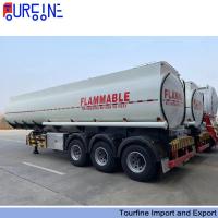 China 45 CBM 3 Axle Fuel Tank Semi Trailer for Commercial Fuel Logistics for sale