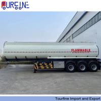 China 45 CBM 3 Axle Fuel Tank Semi Trailer for Commercial Fuel Logistics for sale