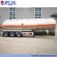 China 45 CBM 3 Axle Fuel Tank Semi Trailer for Commercial Fuel Logistics for sale