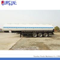 China Tri Axle 40 CBM Fuel Tanker Semi Trailer For Diesel And Petrol Transport for sale