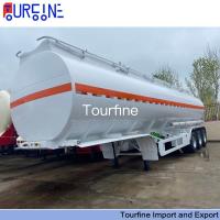 China 3 Axle 50 CBM 50000L Fuel Tank Semi Trailer for Diesel and Petrol Transport for sale