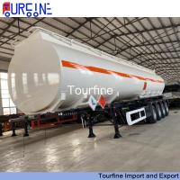 China 3 Axle 50 CBM 50000L Fuel Tank Semi Trailer for Diesel and Petrol Transport for sale