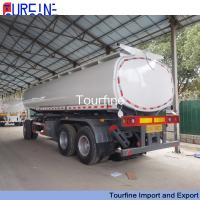 China 3 Axle 25 CBM Drawbar Tank Full Trailer for Water and Fuel Transport for sale