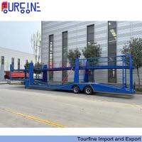China Steel Frame 8 Cars Car Carrier Truck Trailer 2 Axles Vehicle Transport Semi Trailer for sale