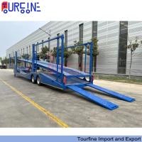 China Steel Frame 8 Cars Car Carrier Truck Trailer 2 Axles Vehicle Transport Semi Trailer for sale
