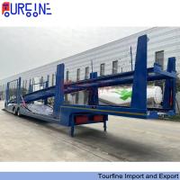 China Steel Frame 8 Cars Car Carrier Truck Trailer 2 Axles Vehicle Transport Semi Trailer for sale