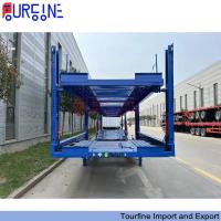 China Steel Frame 8 Cars Car Carrier Truck Trailer 2 Axles Vehicle Transport Semi Trailer for sale