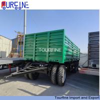 China 30 Ton 3 Axle Drawbar Cargo Full Trailer for Commercial Freight Transport for sale