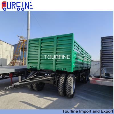 China 30 Ton 3 Axle Drawbar Cargo Full Trailer for Commercial Freight Transport for sale
