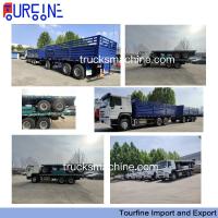 China 30 Ton 3 Axle Drawbar Cargo Full Trailer for Commercial Freight Transport for sale