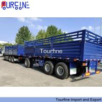 China 30 Ton 3 Axle Drawbar Cargo Full Trailer for Commercial Freight Transport for sale