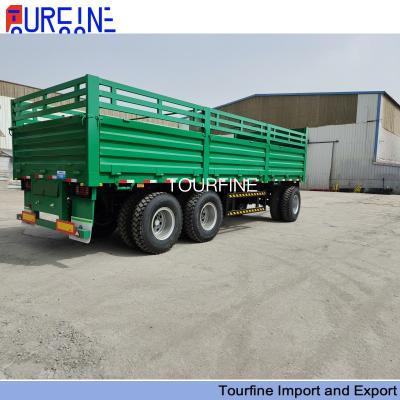 China 3 Axle 20 Ton Heavy Duty Drawbar Full Trailer for General Cargo Transport for sale