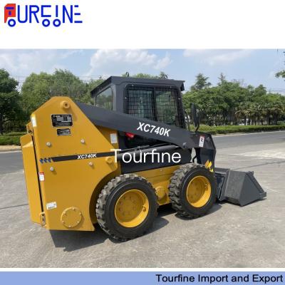 China XCMG XC740K Skid Steer Loader 0.75 Ton Load For Construction Agriculture Landscaping for sale