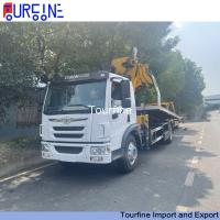 China FAW 4x2 8 Ton Roadside Recovery Wrecker Truck , Crane Tow Truck for Vehicle Towing for sale