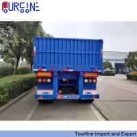 China 60 Ton Side Wall Semi Trailer 4 Axle for Container and General Cargo Transport for sale