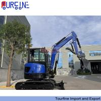 China 3.5 Ton Mini Crawler Excavator Machine With 0.11 CBM Bucket For Construction for sale
