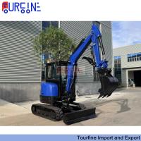 China 3.5 Ton Mini Crawler Excavator Machine With 0.11 CBM Bucket For Construction for sale