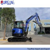 China 3.5 Ton Mini Crawler Excavator Machine With 0.11 CBM Bucket For Construction for sale