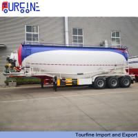 China Three Axle 45 CBM Pneumatic Cement Tank Trailer For Bulk Powder Transport for sale