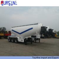 China Three Axle 45 CBM Pneumatic Cement Tank Trailer For Bulk Powder Transport for sale