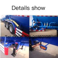 China Three Axle 45 CBM Pneumatic Cement Tank Trailer For Bulk Powder Transport for sale