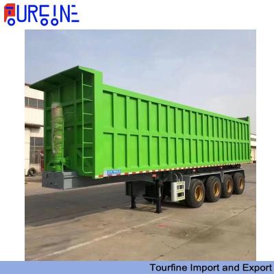 China Steel Structure Heavy Duty Dump Semi Trailer 3 Axle 40 CBM For Material Transport for sale