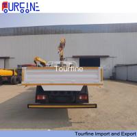 China 4x2 8Ton Truck Mounted Crane with Telescopic Hydraulic Boom for Brick and Cargo Transport for sale
